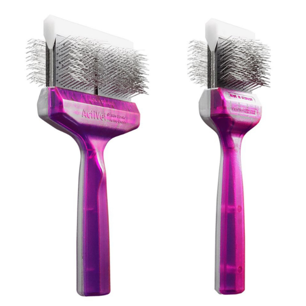 ActiVet Grooming Brush Purple/Silver — Blade Exchange