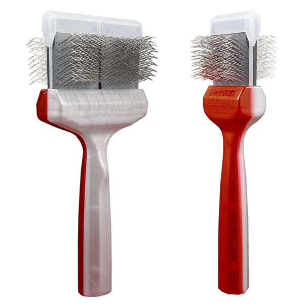 ActiVet grooming Brush Red/Silver — Blade Exchange